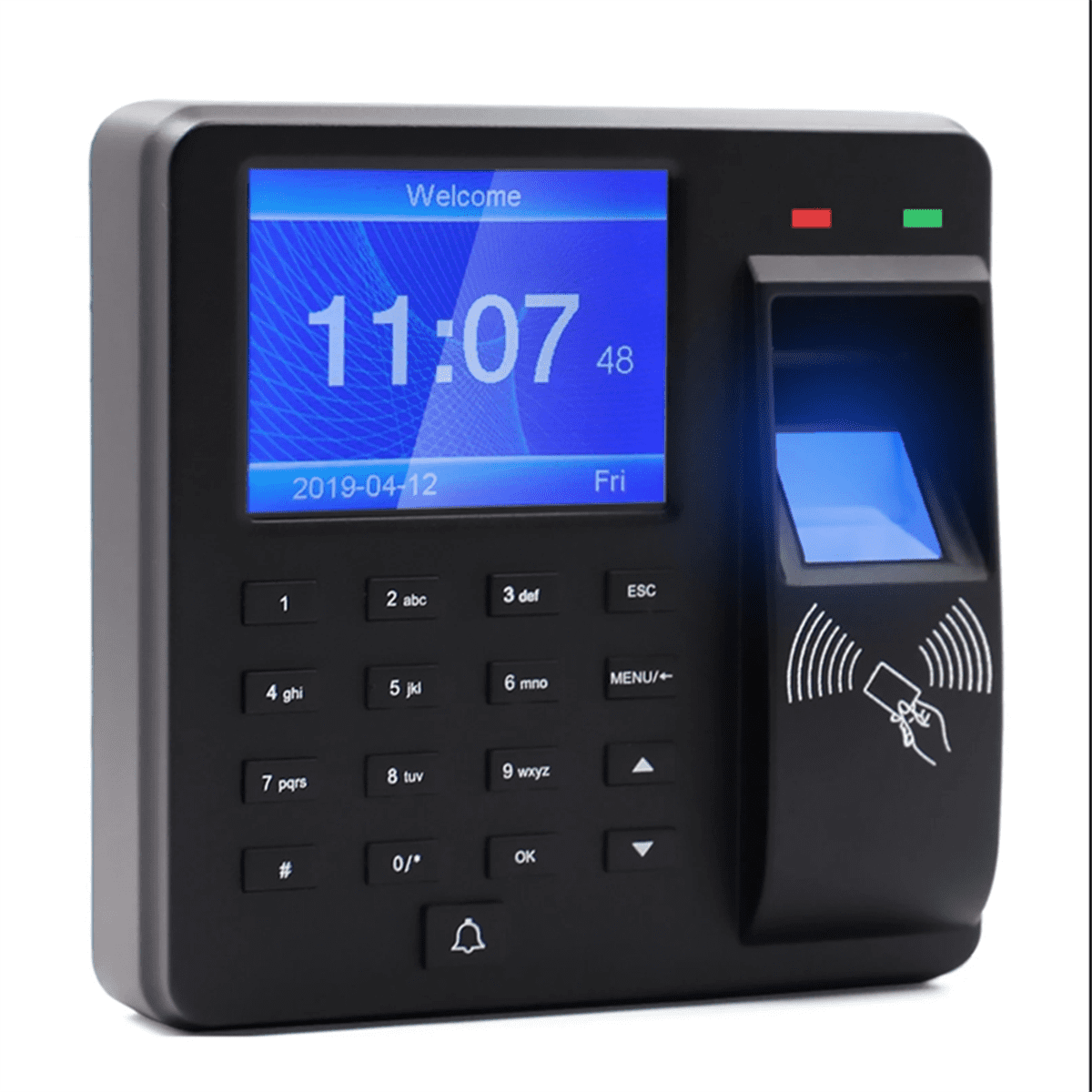 Access Control Attendance Machine Fingerprint/Password/ID Card Identification with 2.4-Inch ...