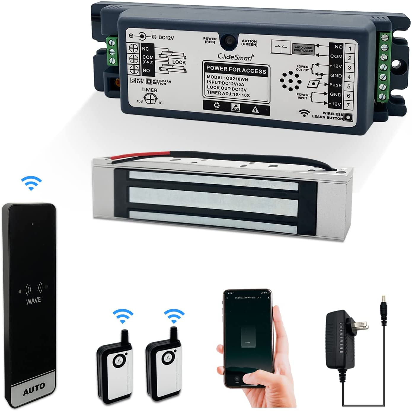 Access Control Door Lock System,2.4GHz WiFi Alexa Voice Control ...