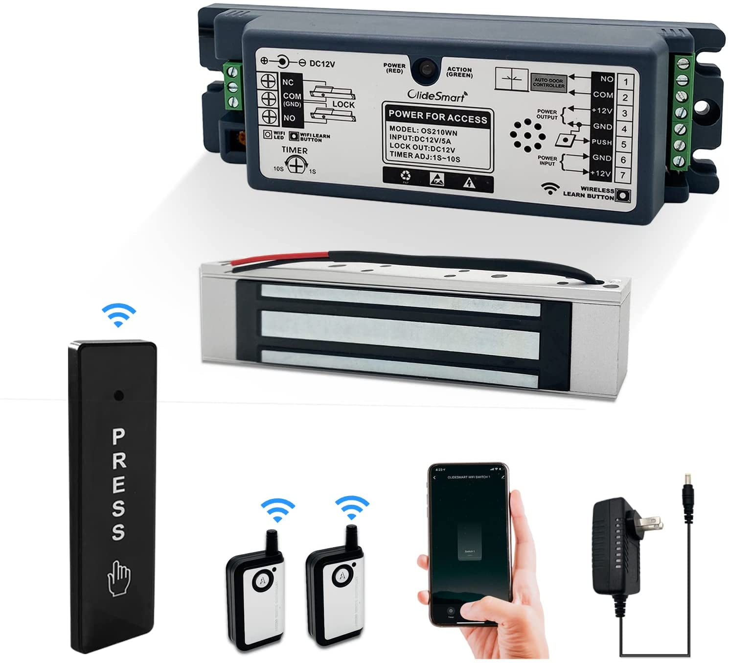 Access Control Door System for Door Closer,Smart WIFI Control by Alexa ...