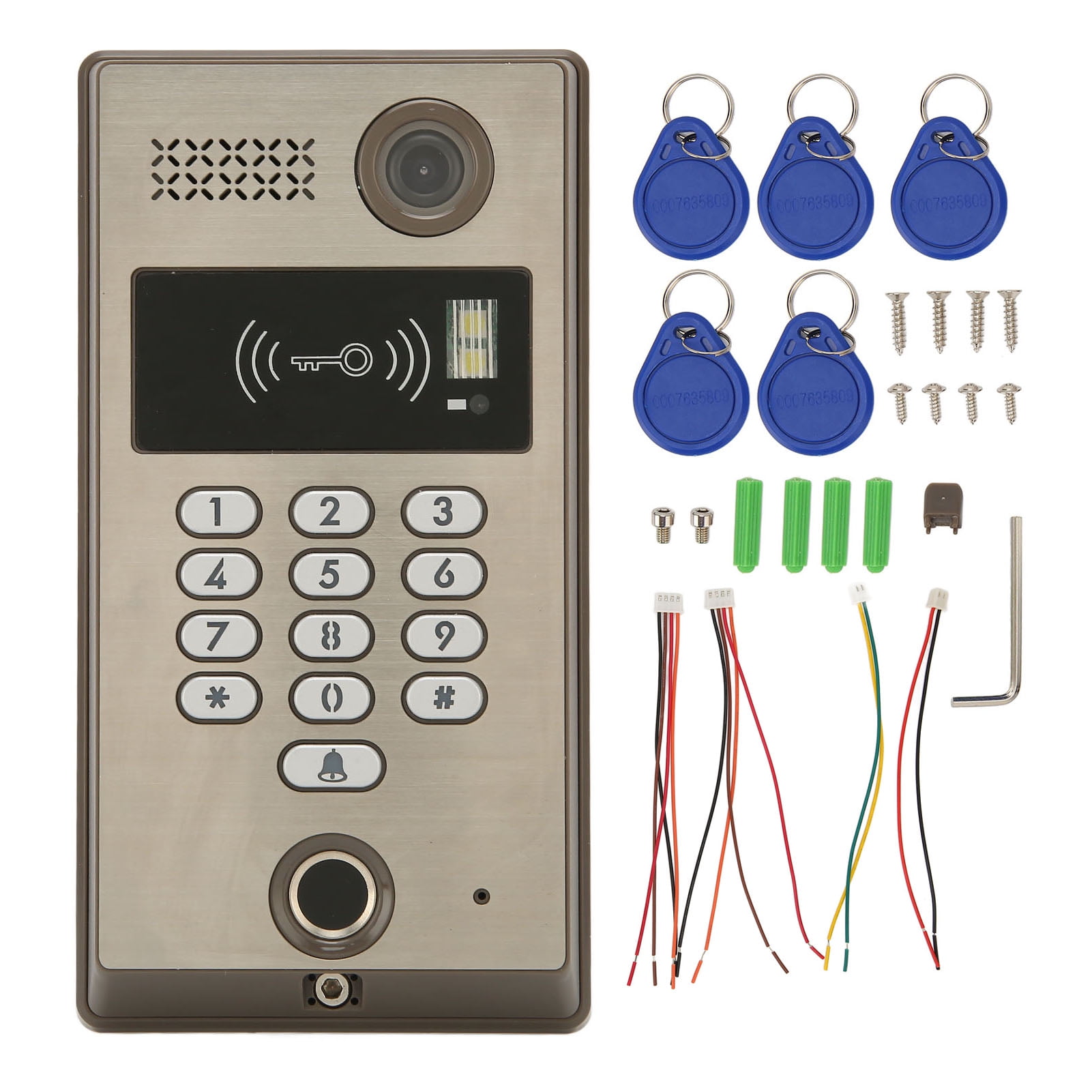 Access Control System Kit Video Intercom Support Fingerprint Swiping ...