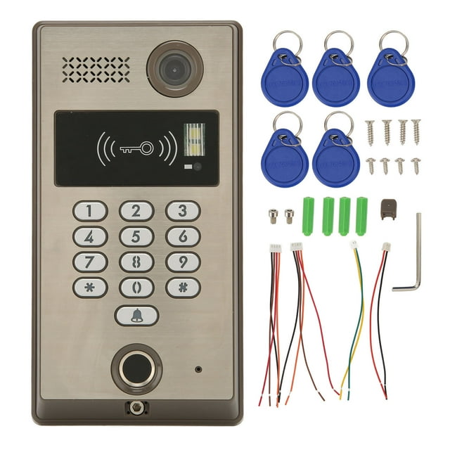 Access Control System Kit Video Intercom Support Fingerprint Swiping ...