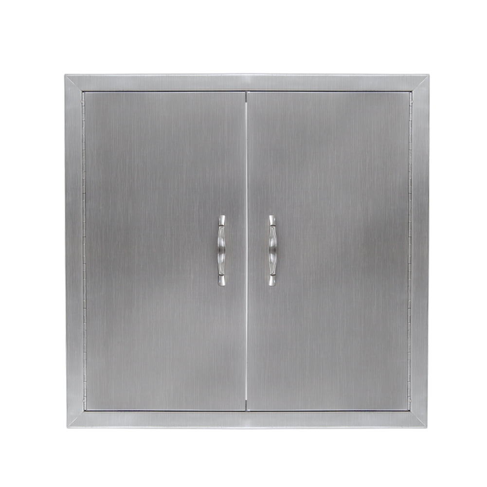 Access Door, Grill Door Double Door Brushed Stainless Steel, Outdoor ...