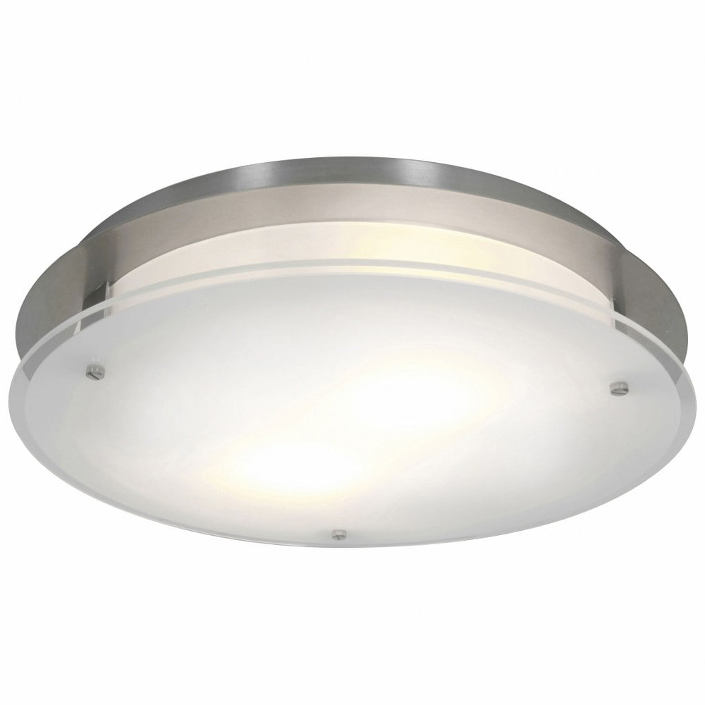 Access Lighting 50038LEDD-BS-FST VisionRound LED Brushed Steel Flush ...