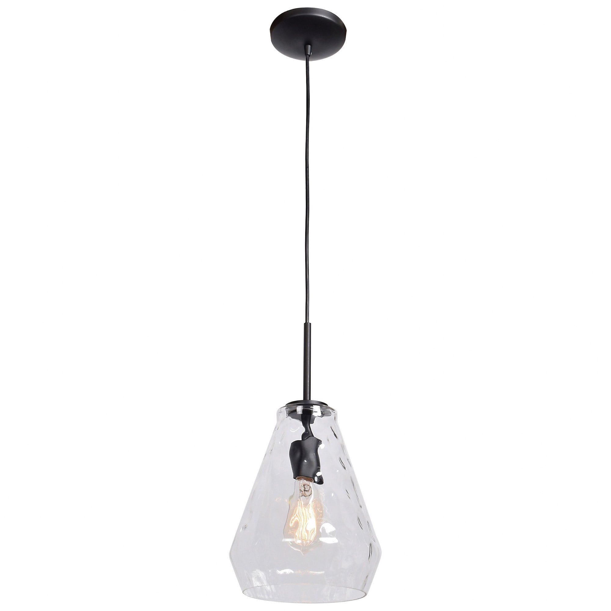 50937LEDDLP-BL/CLR Access Lighting Simplicite-One Light Wavy Glass ...