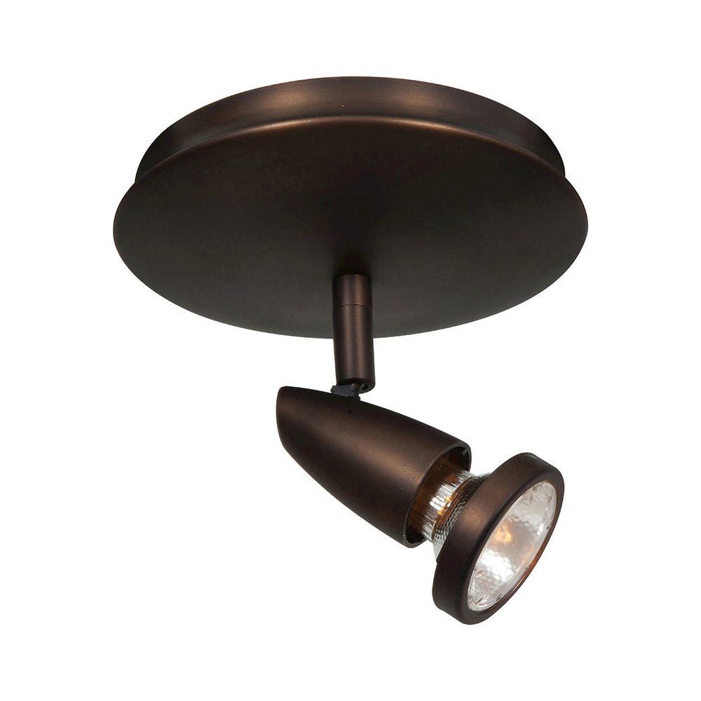 Access Lighting 1 Light Adjustable LED Flush Mount in Bronze Color ...