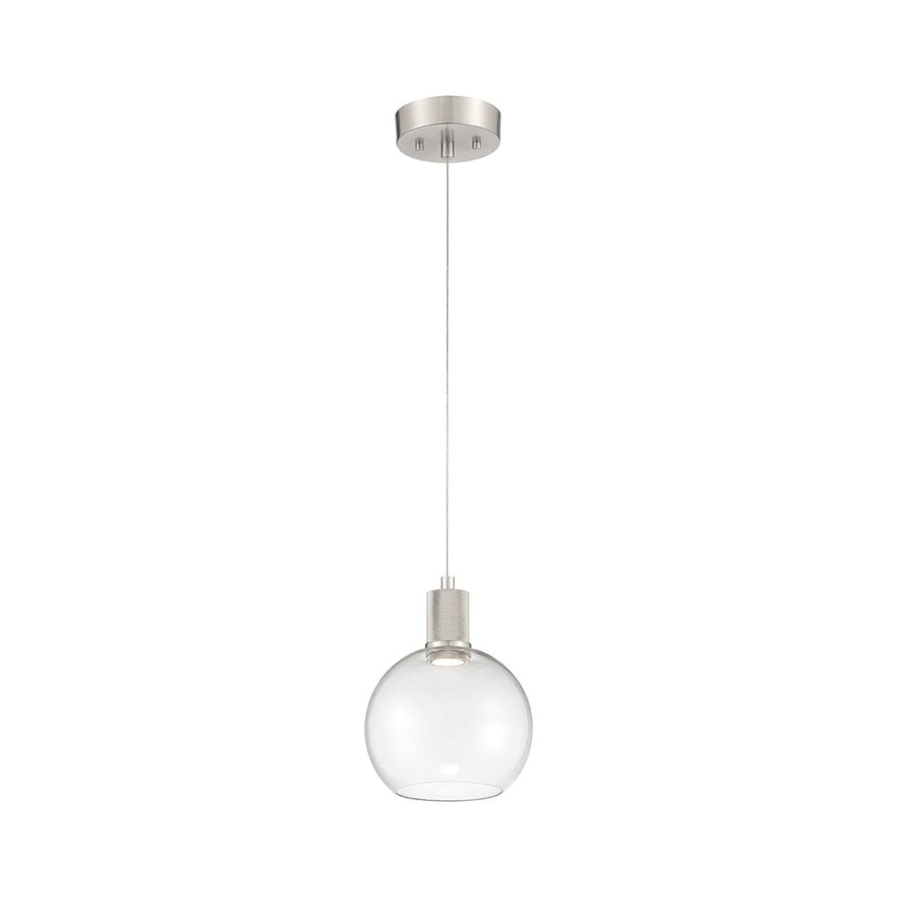 Access Lighting Burgundy LED Pendant in Brushed Steel Color - Walmart.com