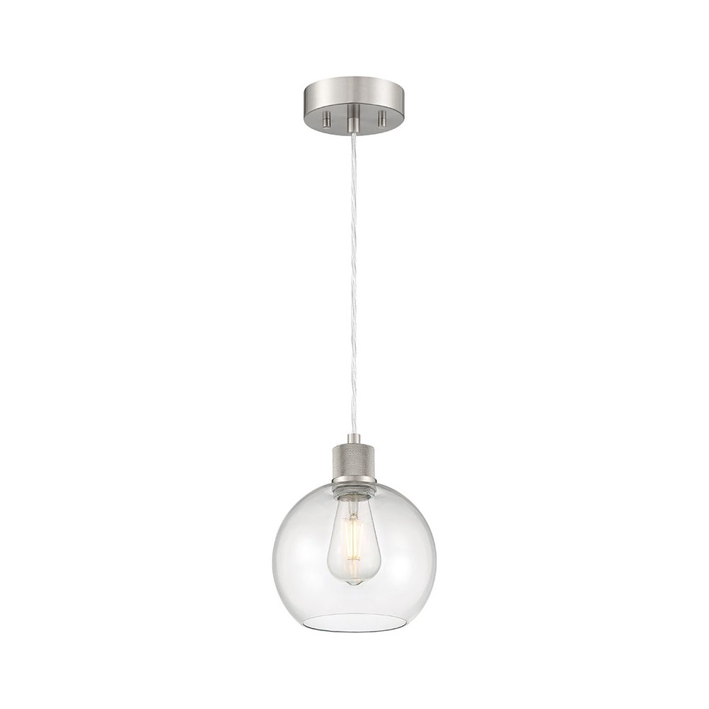 Access Lighting Burgundy LED Pendant in Brushed Steel Color - Walmart ...
