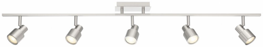 Access Lighting Lincoln 5-light Brushed Steel LED Track Spot Light ...