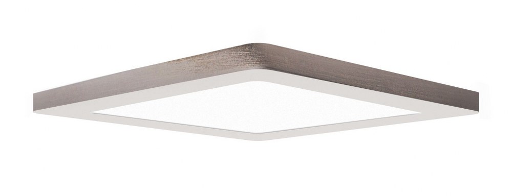 Access Lighting ModPLUS 9-inch Brushed Steel LED Square Flush Mount ...