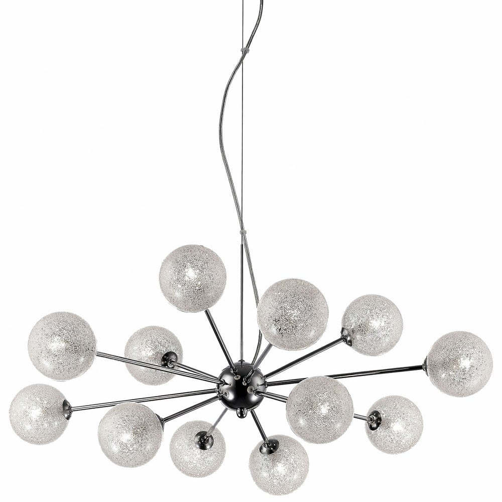 Access Lighting - Opulence-Twelve Light Glitter Glass Chandelier in ...