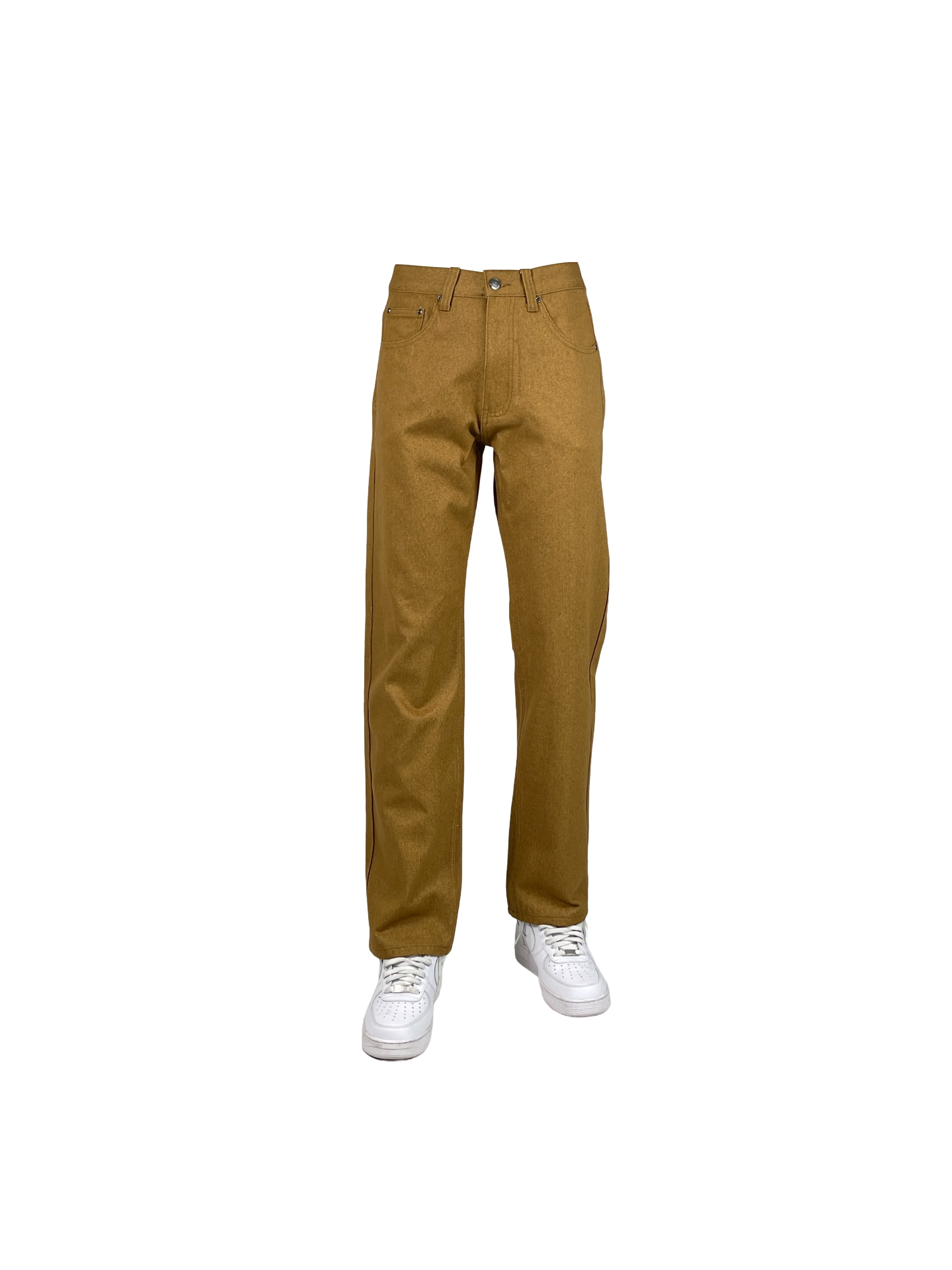 Access Men's Relaxed Fit Raw Denim Pants (Camel, 40x32) - Walmart.com