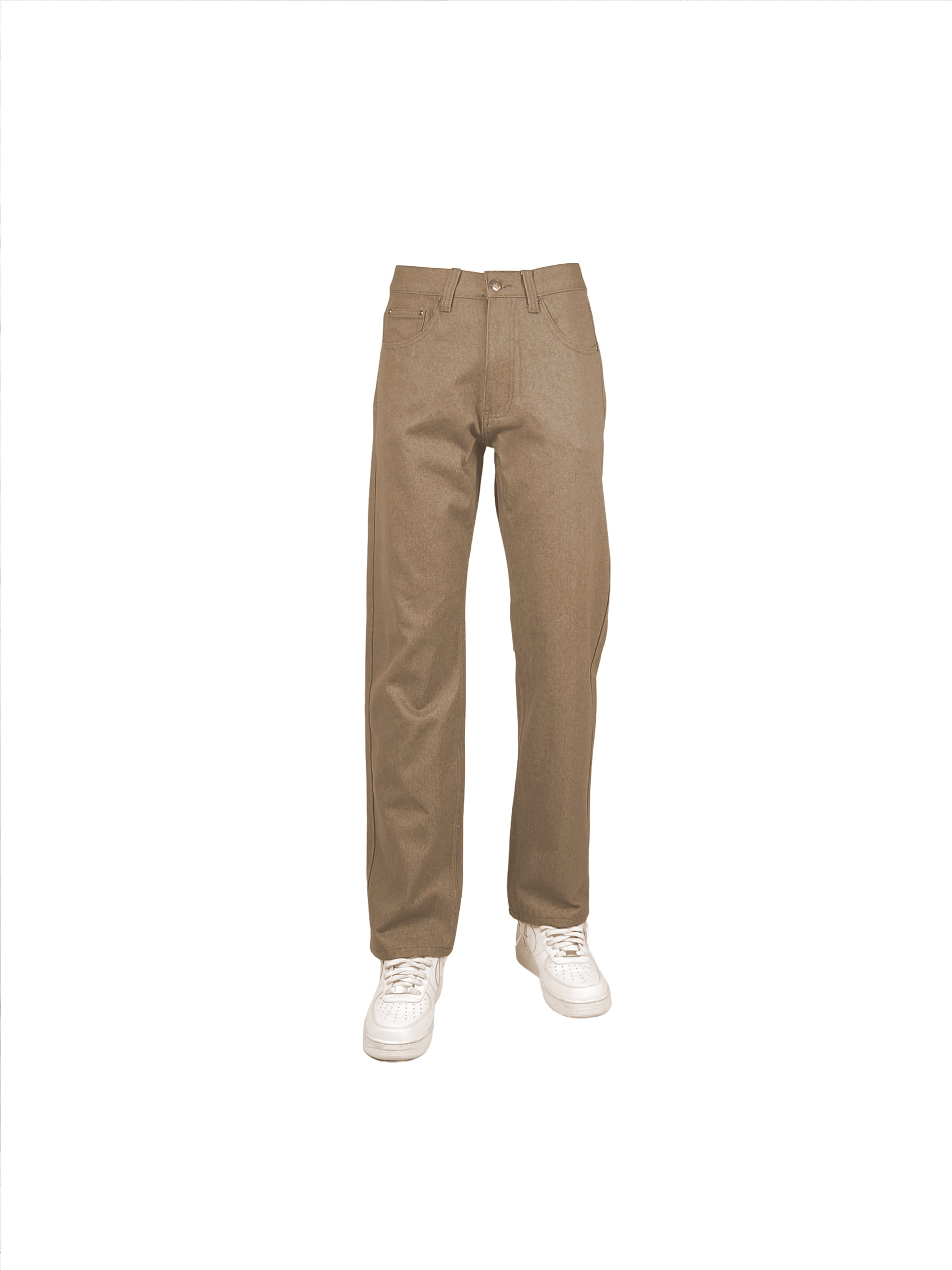 Access Men's Relaxed Fit Raw Denim Pants (Raw Khaki, 32x34) - Walmart.com
