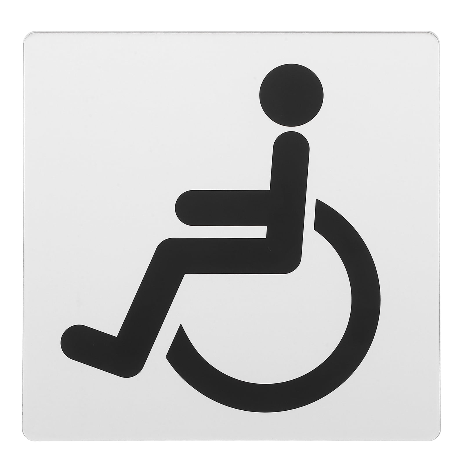 Accessible Bathroom Sign Self-adhesive Disabled Washroom Indicator ...