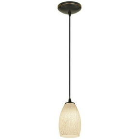 28023-1c-orb/rusky-Access Lighting-Brandy FireBird-One Light Glass Pendant with Cord-6 Inches ...