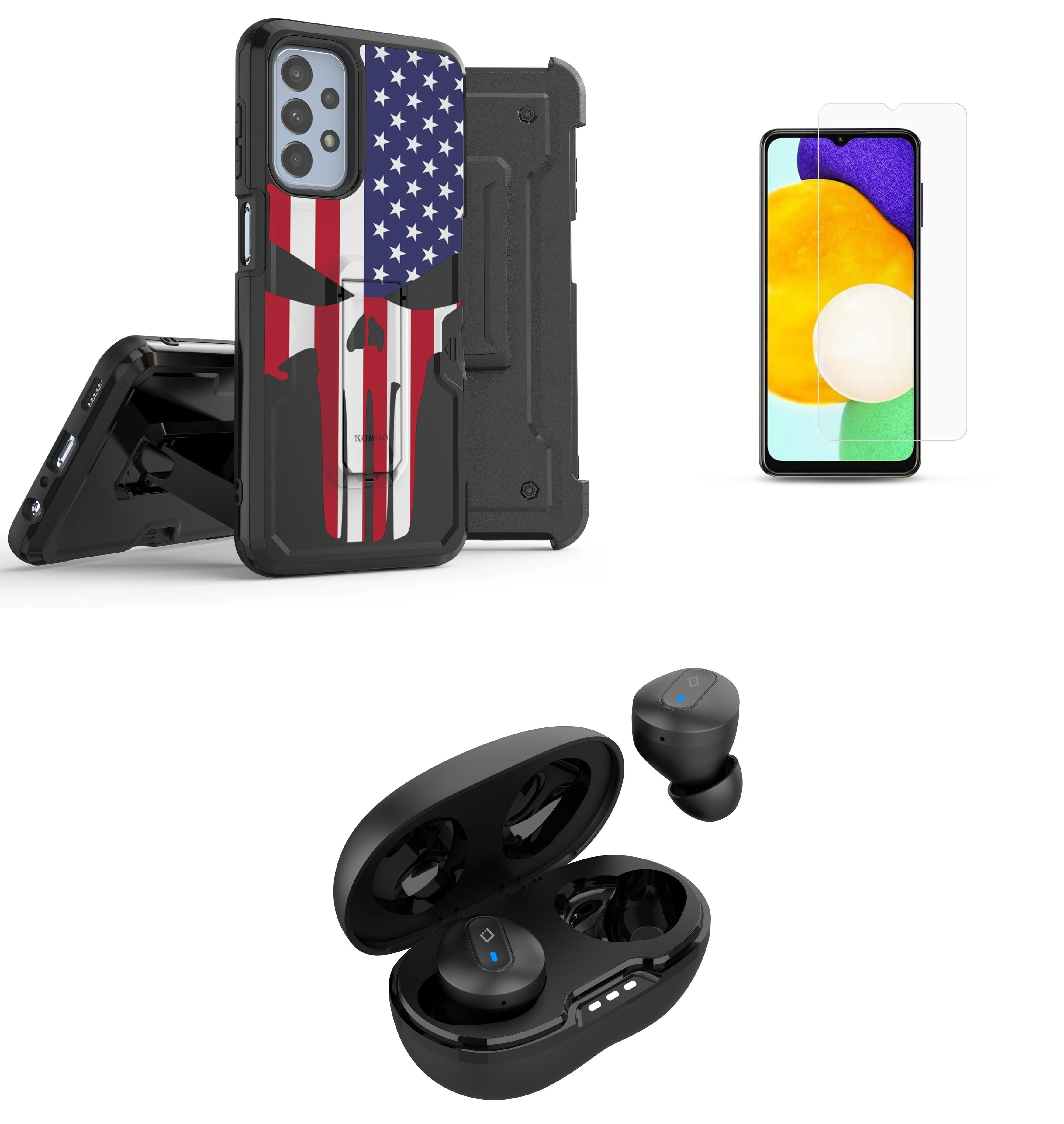Accessories Bundle Pack for Samsung Galaxy A52 5G Case - Heavy Duty ...