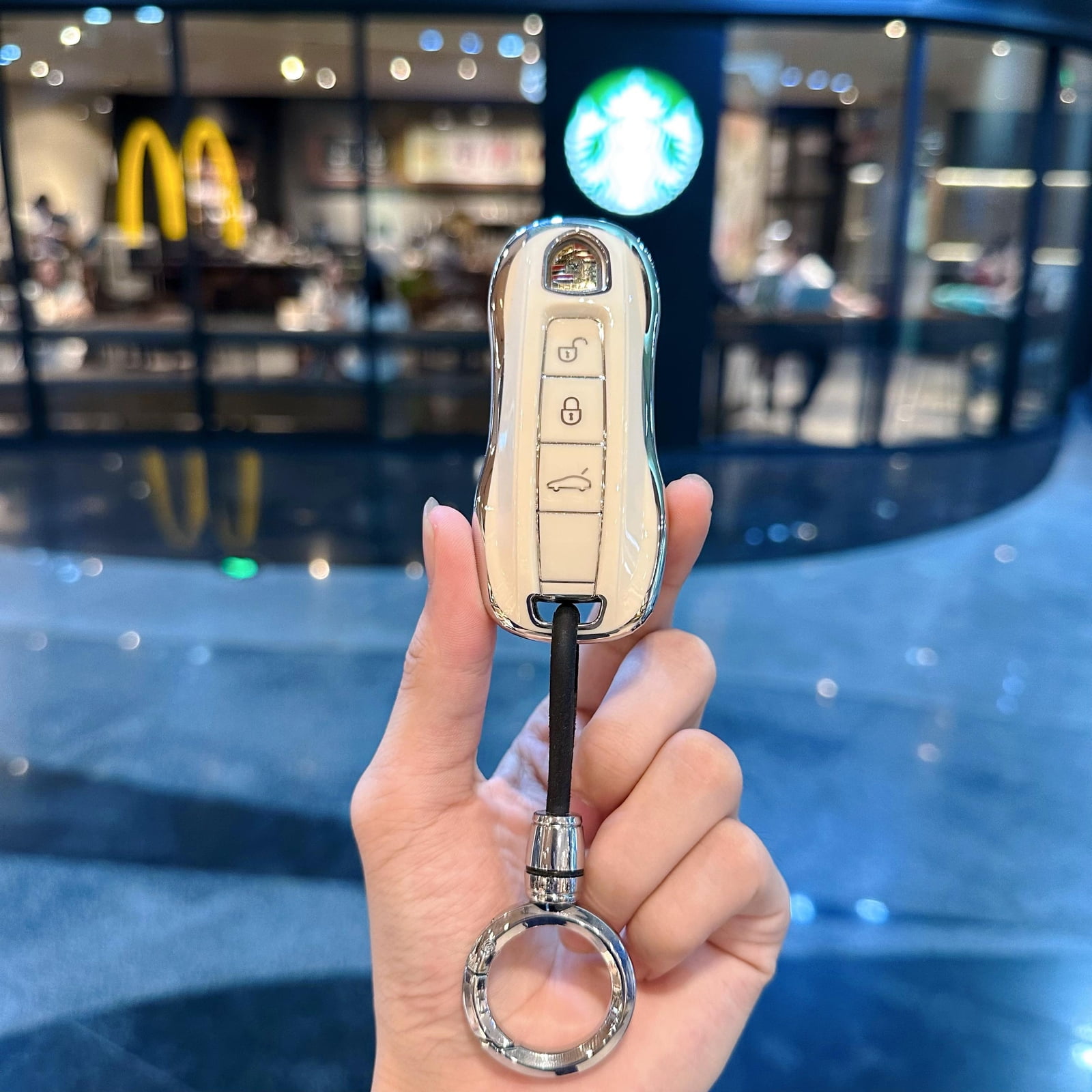 Accessories Car Key Fob Cover Case Shell For Audi A5L A6L E-Tron Q6L E ...