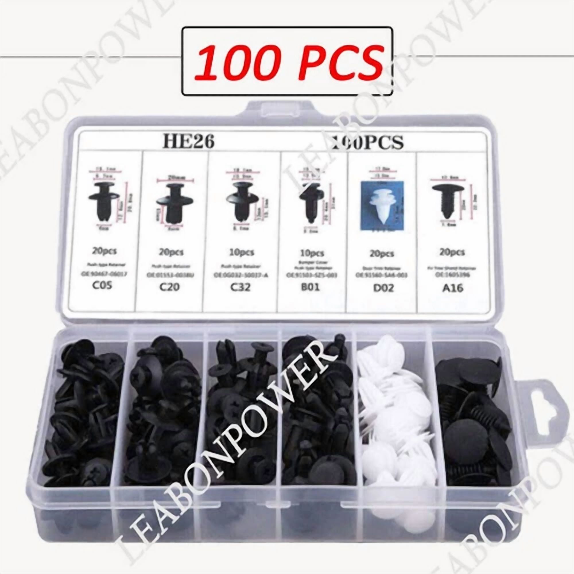 Accessories Clip Trim Car Push Pin Rivet Bumper Door Panel Retainer ...