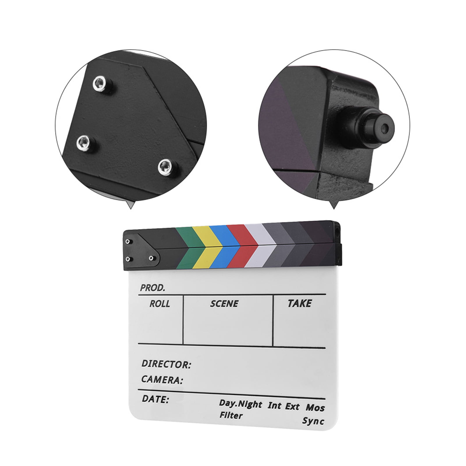 Accessories Dry Erase Acrylic Director Film Clapboard Movie TV Cut ...