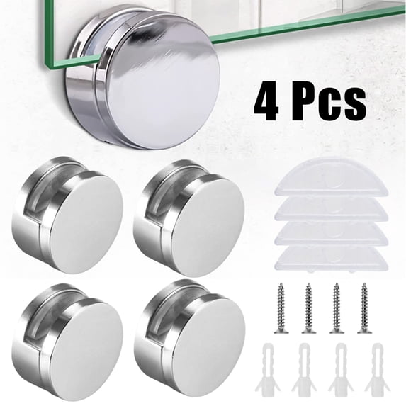 Accessories High Quality Mirror Clip Glass Clip 4Set Round Hanging ...