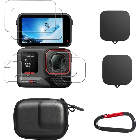 Accessories for Insta 360 Ace Pro 2, PU Portable Mini Carrying Bag Case ...