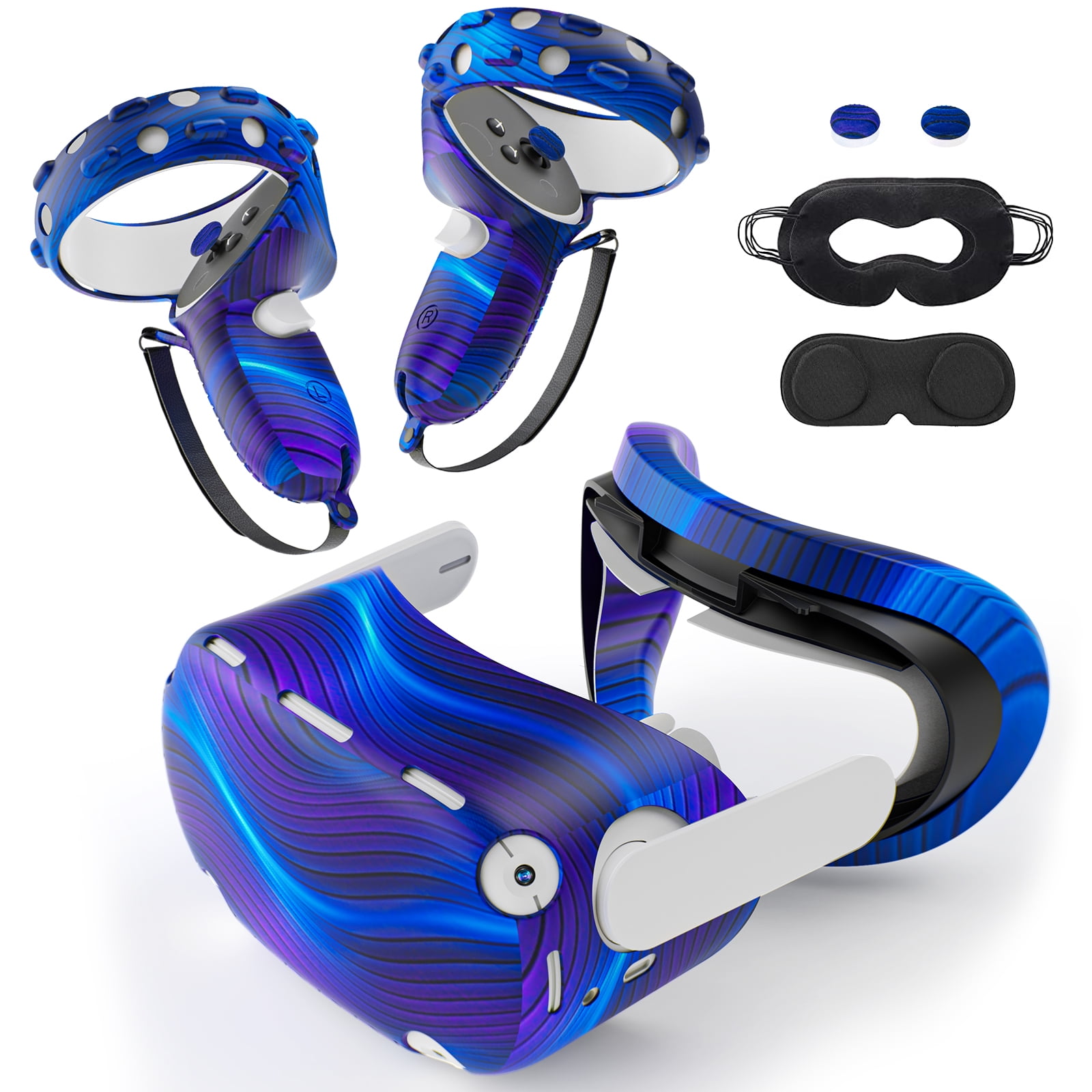 Oculus Quest 2 Accessories Set, JMIANeodark Silicone VR Protect Gear ...