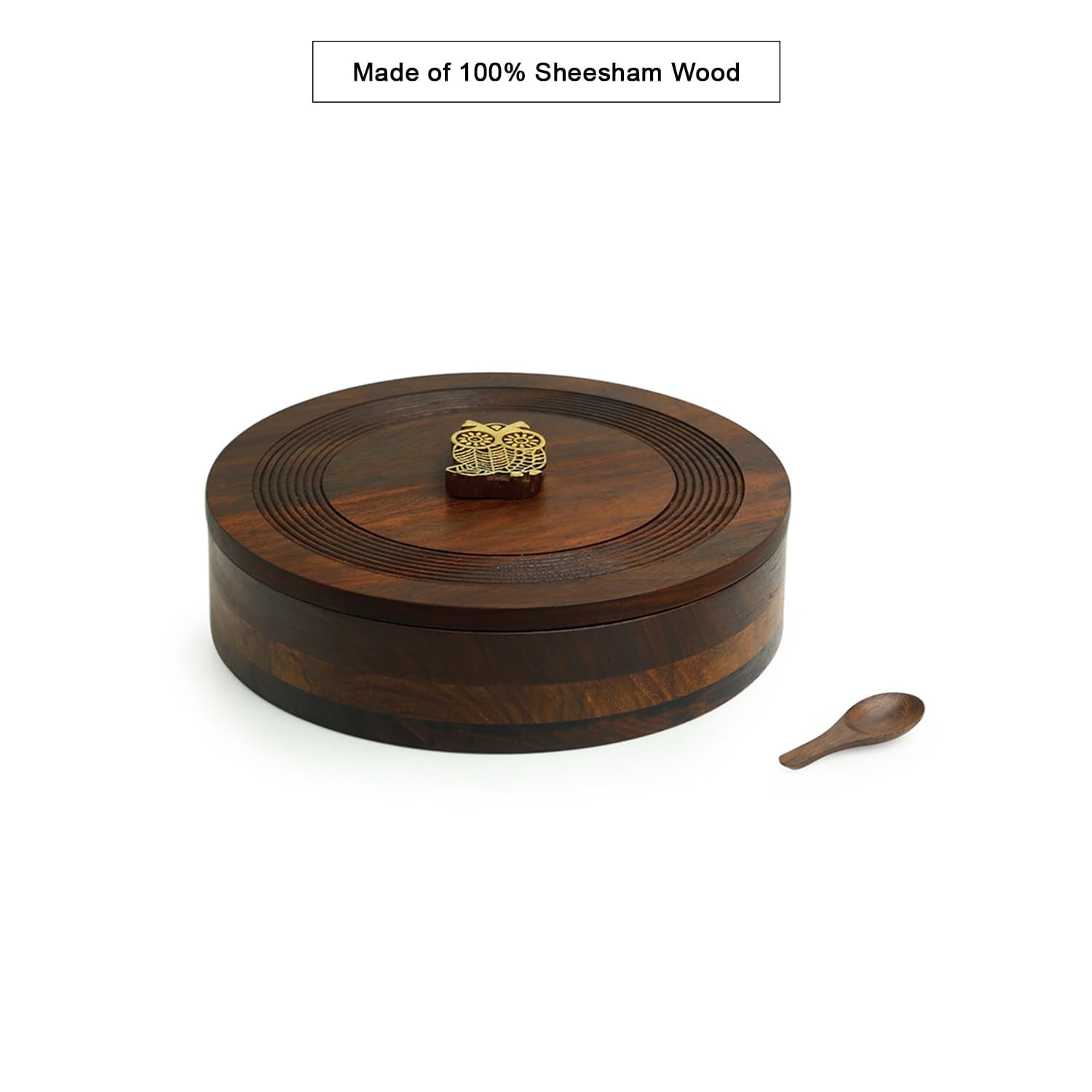 Accessorize Kingdom 'Mystic Owl Block' Hand Carved Wooden Spice Box Set ...