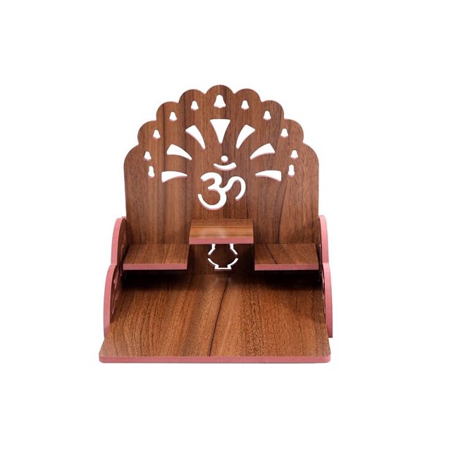 Accessorize Kingdom Wall Mounted Hanging Puja Temple Wood God Stand for ...