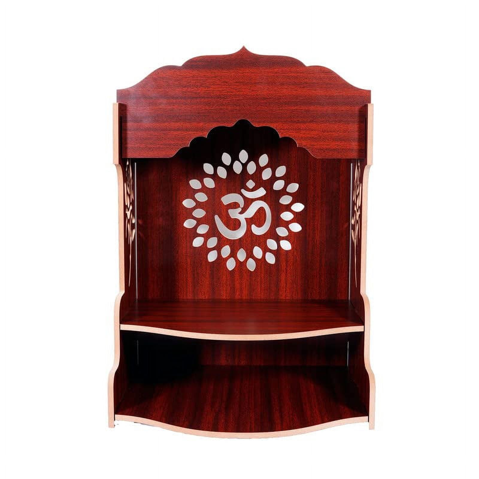 Accessorize Kingdom Wooden Pooja Stand for Home/Mandir for Home/Temple ...