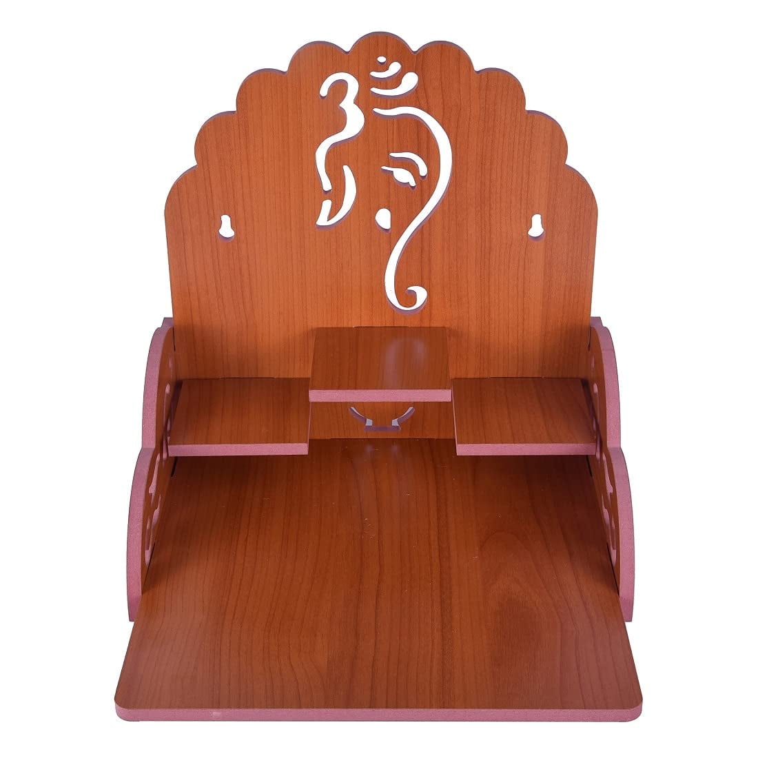 Accessorize Kingdom Wooden Wall Mounted Hanging Puja Temple Wood God ...