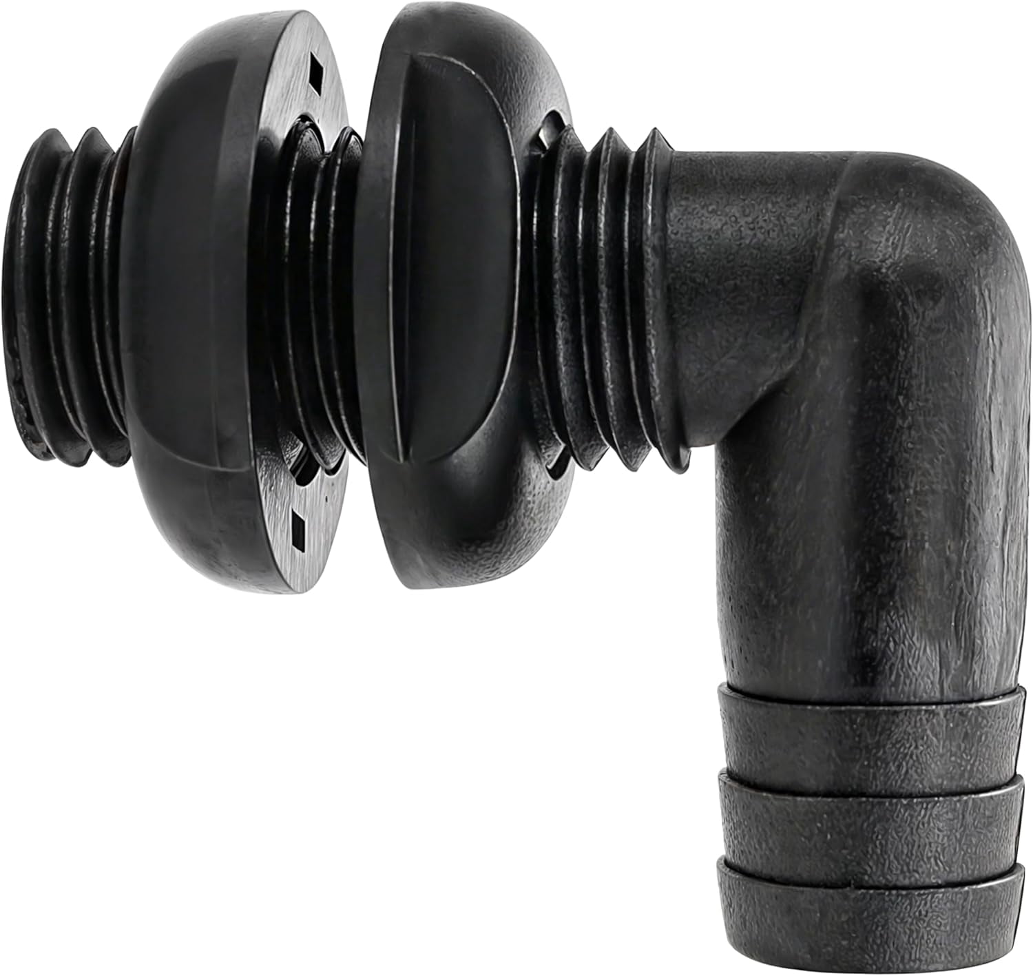 Accessory 90 Degree Thru Hull Connector Fitting 3/4 inch Boat Plumbing ...
