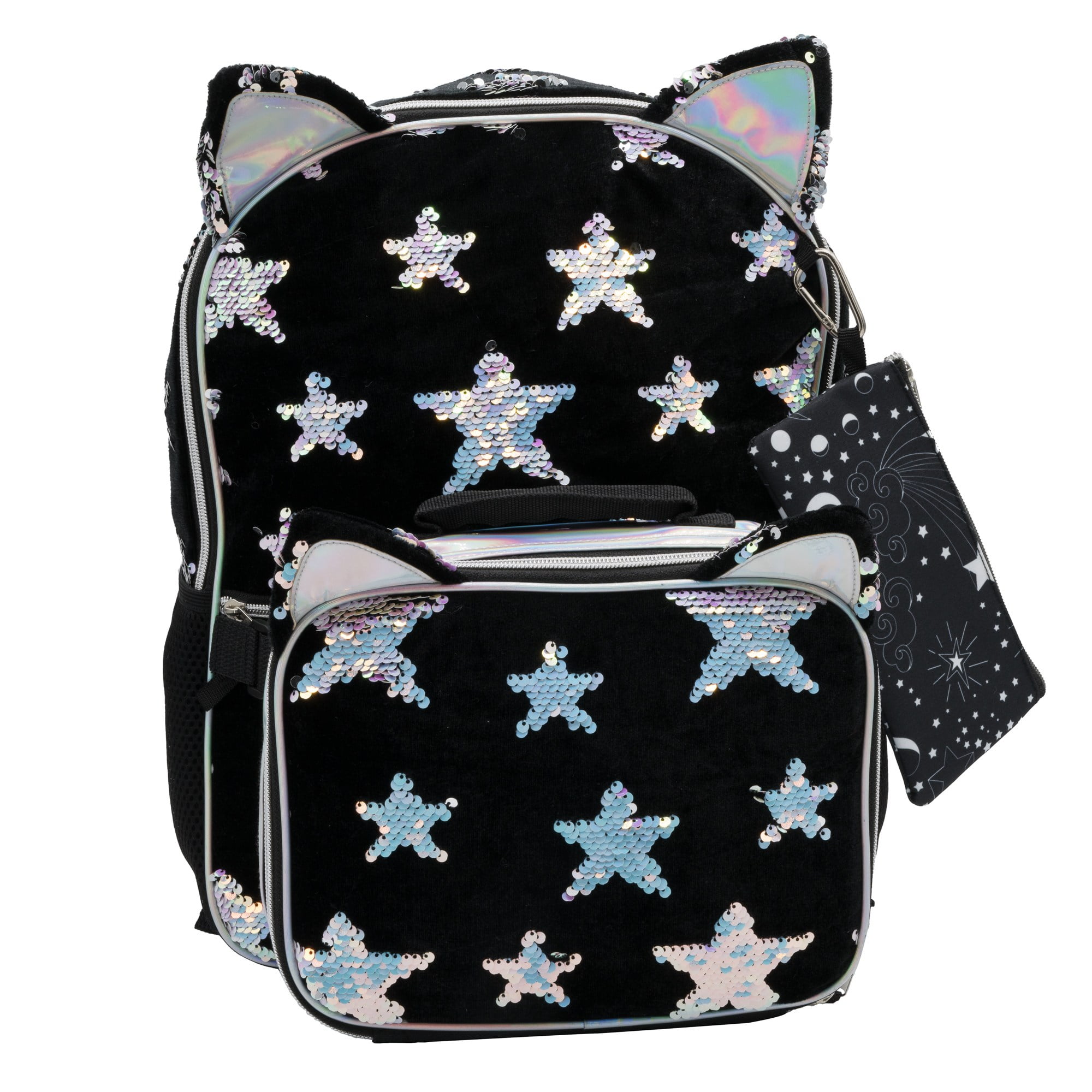 Accessory Innovations Cat 3-Piece Backpack Set, Black - Walmart.com