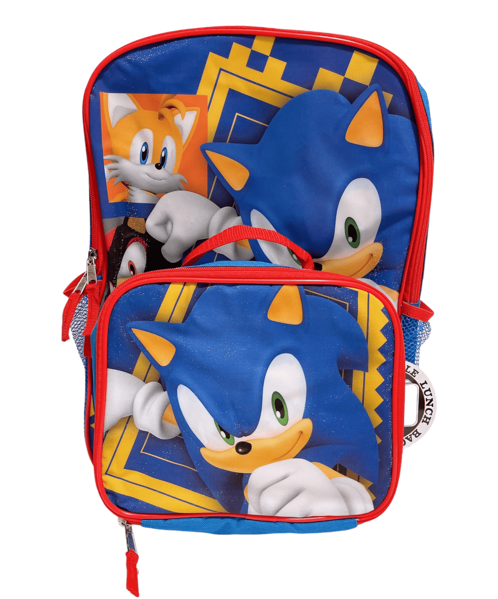 "Sonic Kids Character 16"" Backpack & Lunch Box Kit Bag" - Walmart.com
