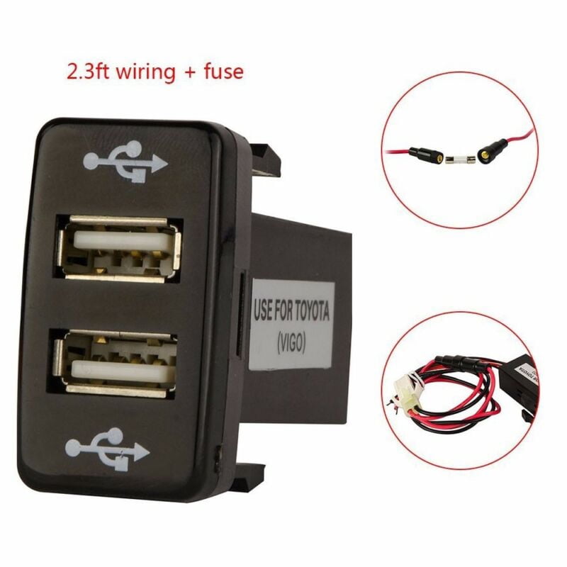 Accessory USB Charger Dual Port For Toyota 4Runner/Prado 120 Practical ...