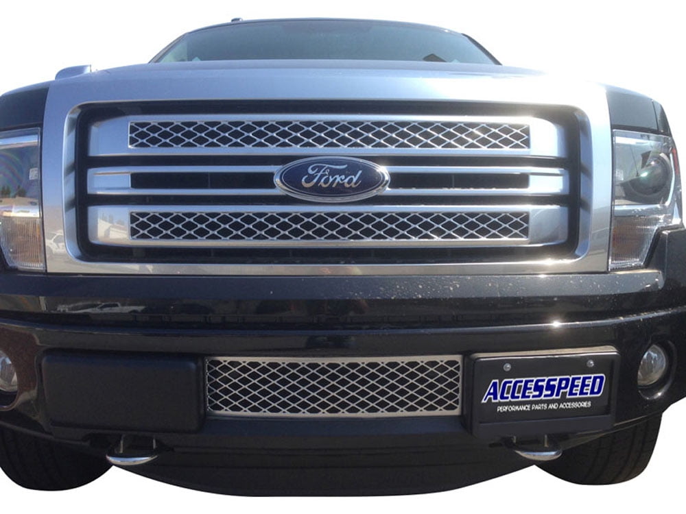 Accesspeed F150 Lower Bumper Grille - Chrome OEM Style Durable ABS ...