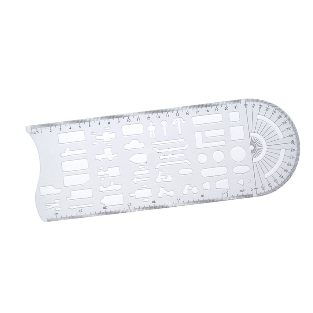 Accident Scene Templates Measuring Ruler Geometric Templates Drawing ...