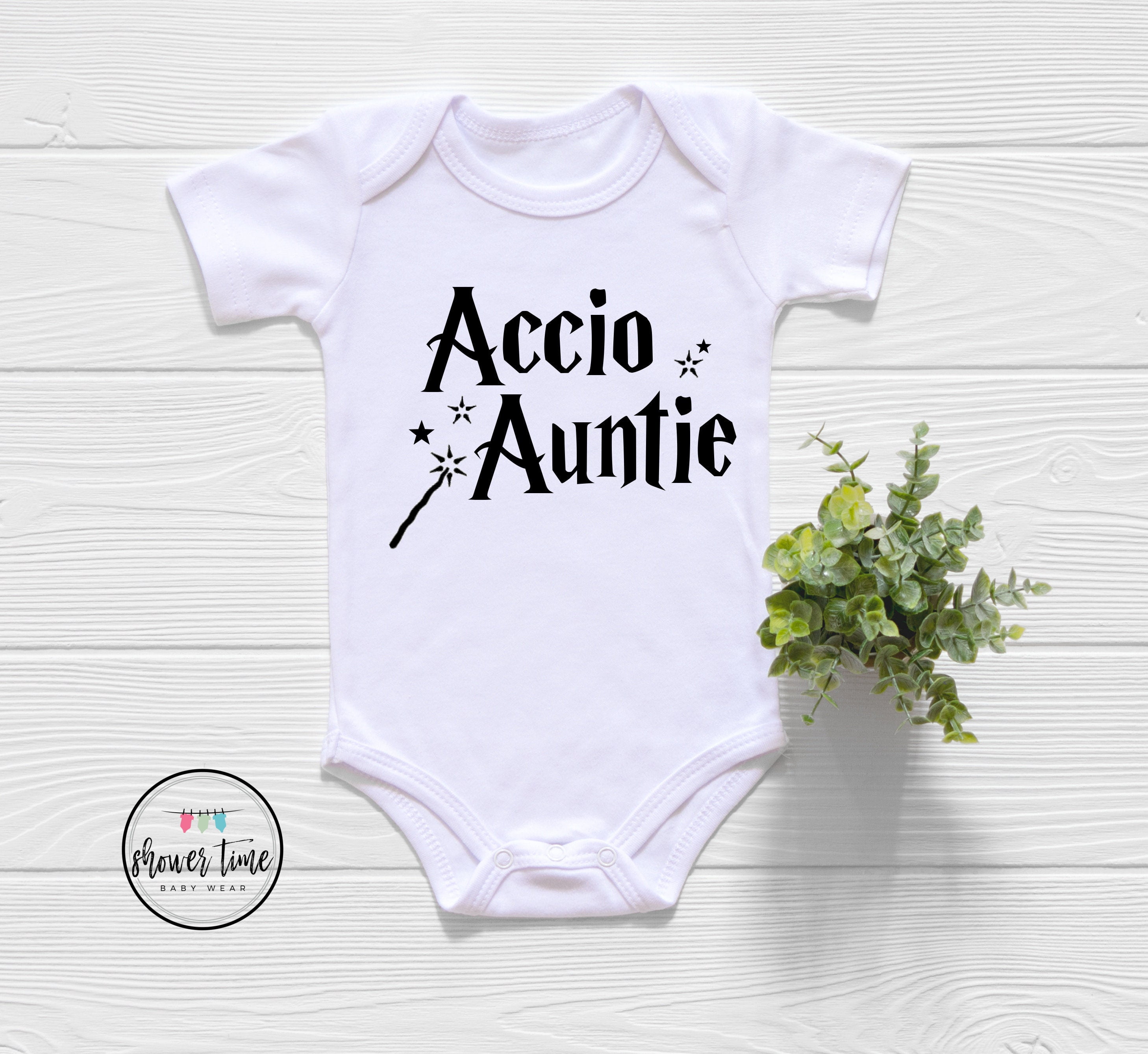 Accio Auntie Onesie, Aunt Baby Gift, Funny Aunt Shirt, Cute Magic Baby ...