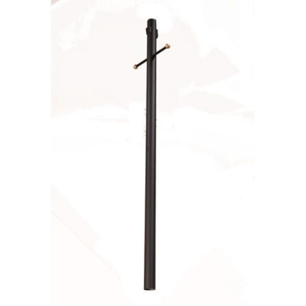 Acclaim Direct Burial Lamp Post, Matte Black, Smooth Aluminum, 3x84 ...