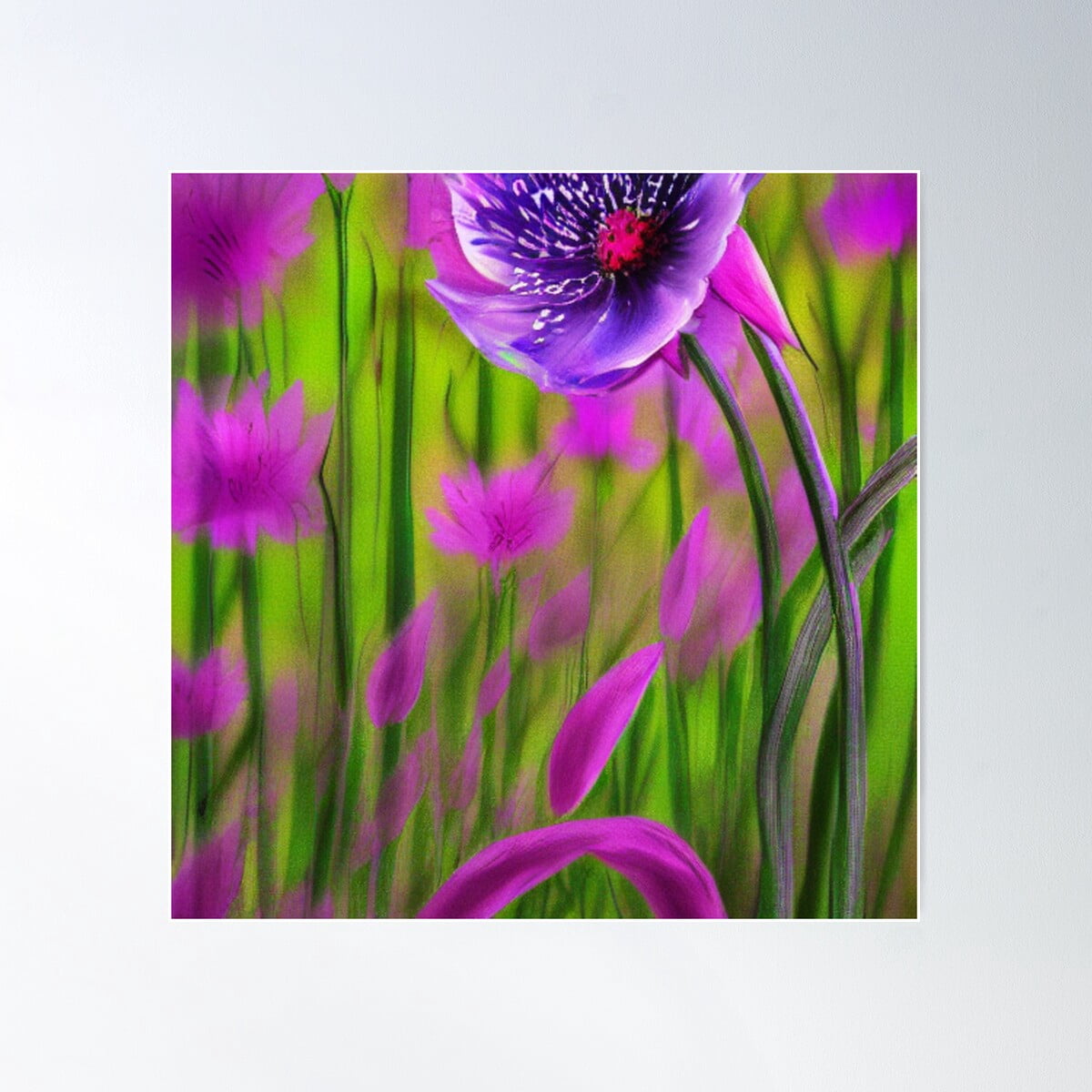 Acclaimed Spring Poster Wall Art, Modern Wall Decor For Living Room ...