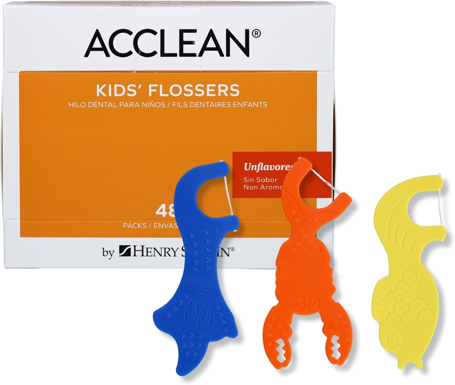 Acclean Kids Flosser Assorted Sea Creatures, 48 Pack - Walmart.com