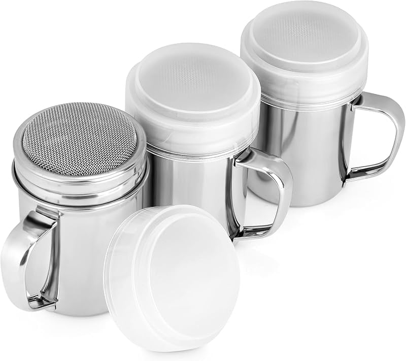 Accmor 1 Pack Powdered Sugar Shaker Duster with Handle, Cinnamon Shaker ...