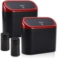 Accmor Car Trash Can with Lid, Mini Auto Dustbin Garbage Organizer with ...