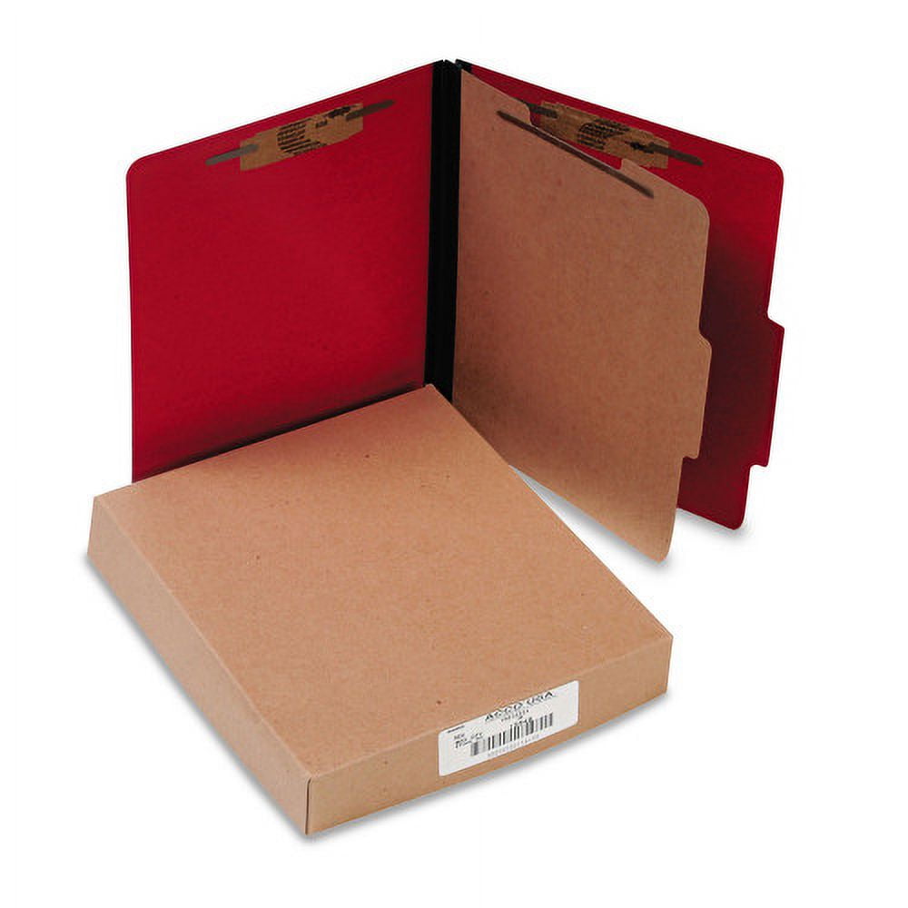 Acco ColorLife PRESSTEX Classification Folders, 2" Expansion, 1 Divider ...