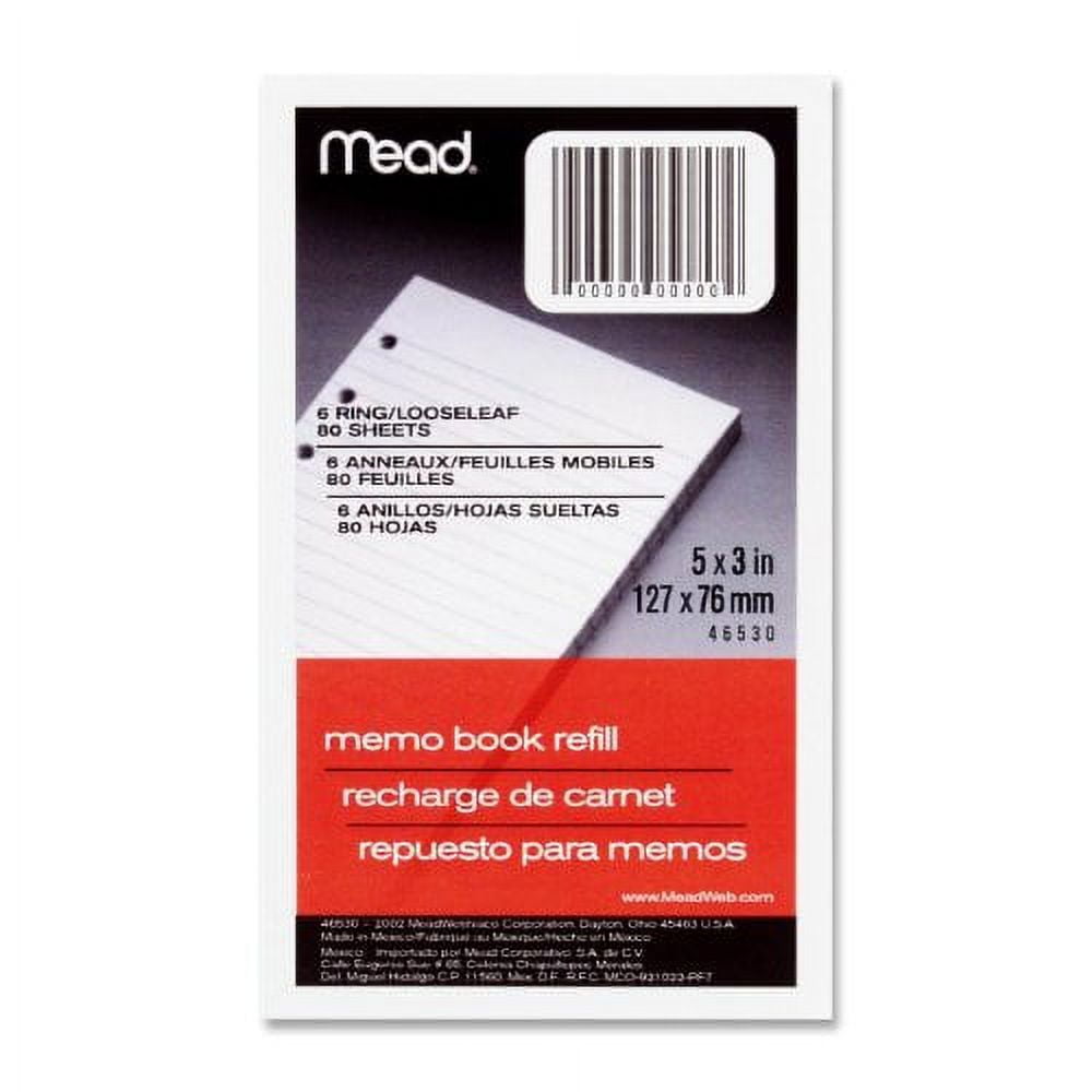 Acco Mead Memo Book Paper Refills (MEA46530) - Walmart.com