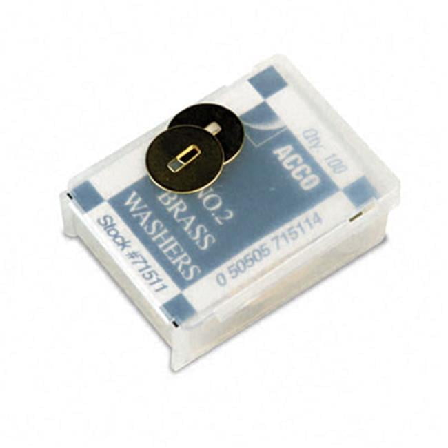 Acco Washers For Prong Paper File Fasteners 1-1/4 Diameter 100 per Box ...