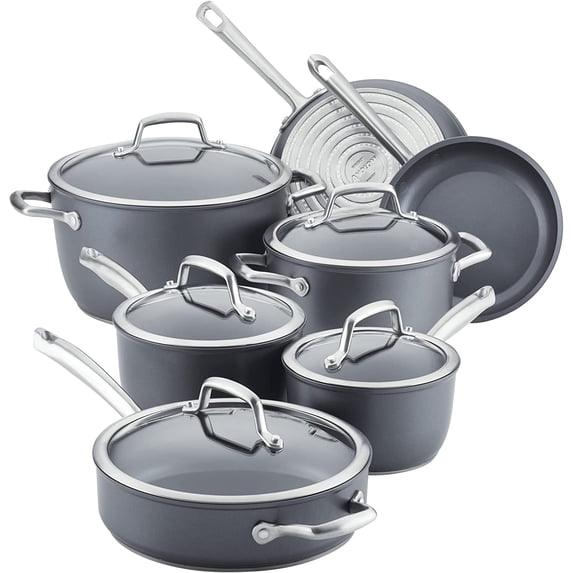Accolade Forged Hard Anodized Nonstick Pots & Pans - Induction Cookware ...