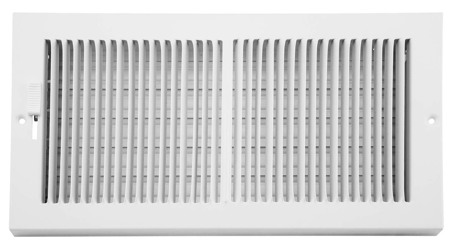 Accord AB3BRWH126 Baseboard Register with 1/3-Inch Fins Louvered Design ...