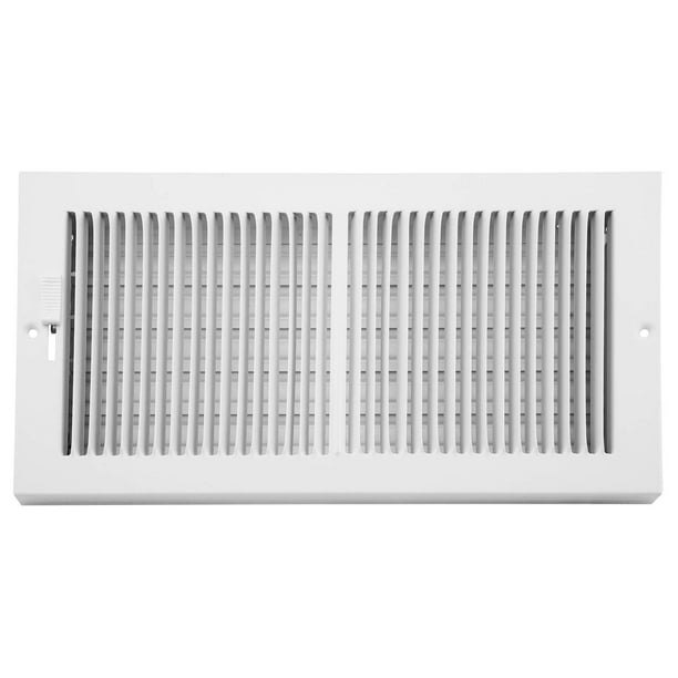 Accord AB3BRWH126 Baseboard Register with 1/3-Inch Fins Louvered Design ...