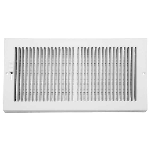 Accord AB3BRWH126 Baseboard Register with 1/3-Inch Fins Louvered Design ...