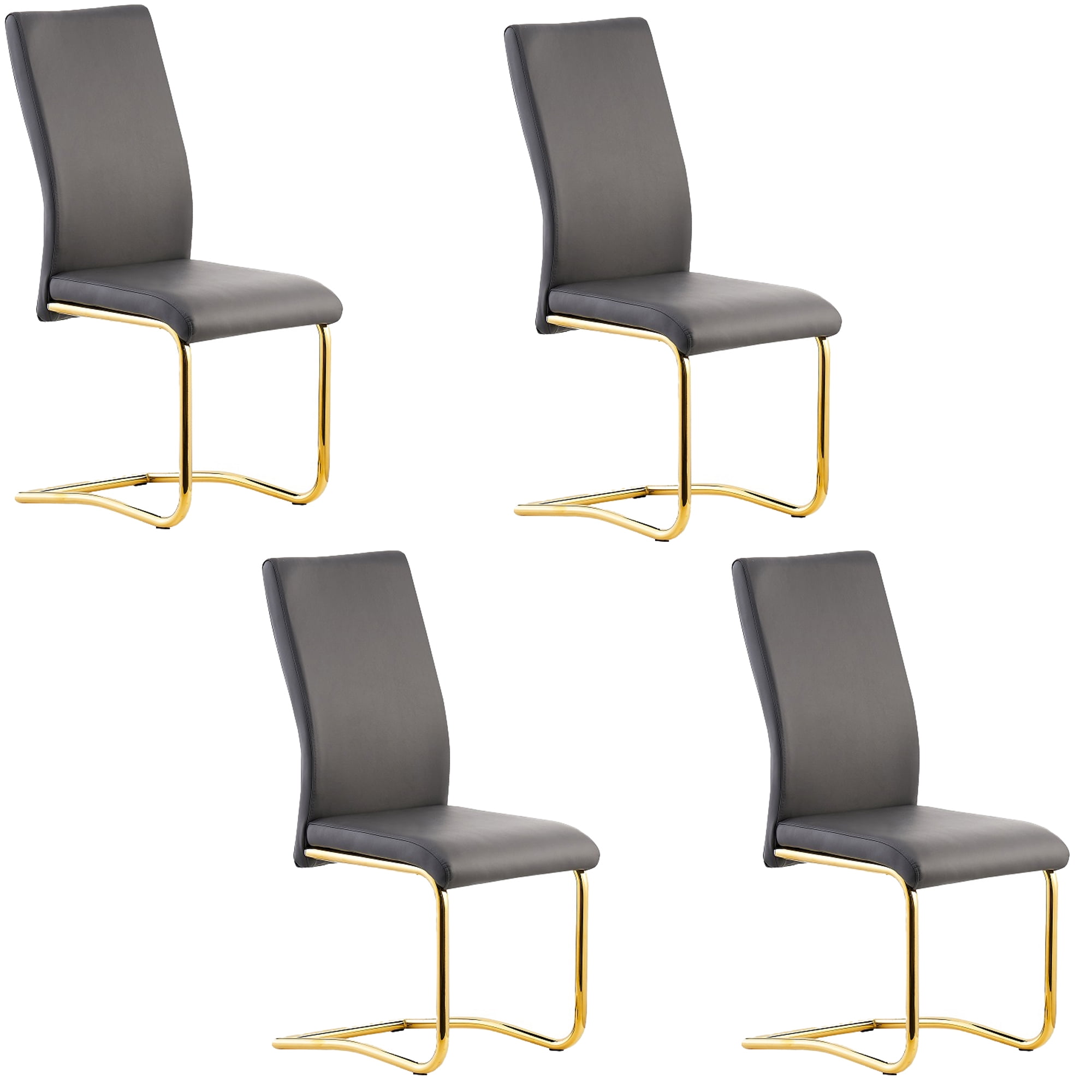 Accord Dining Chair (Set of 4 Chairs) - Modern Leatherette Dining Chair ...