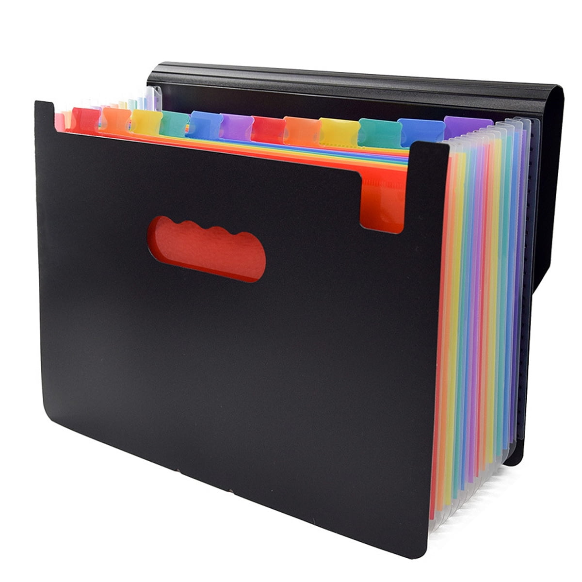 Accordian File Organizer, 12 Pockets Expanding File Folders, Portable ...